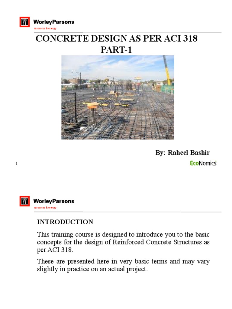 Reinforced Concrete Design On ACI - Part 1 PDF | PDF | Strength Of ...