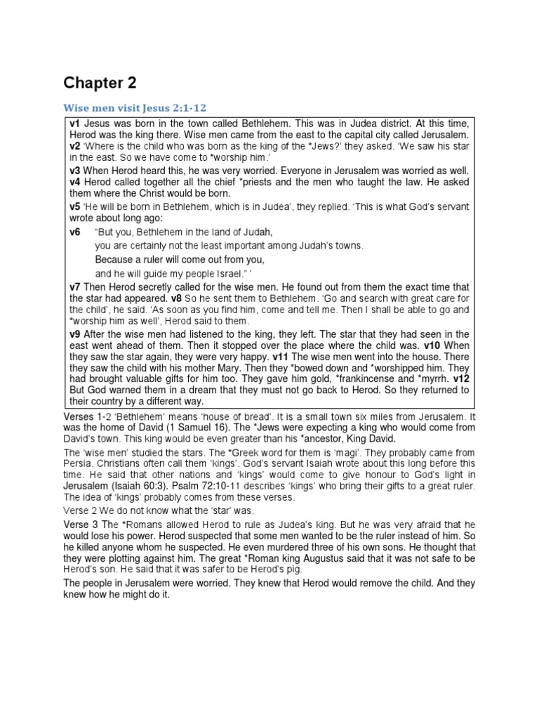 Matthew Chapter 2 | Download Free PDF | Biblical Magi | Herod The Great