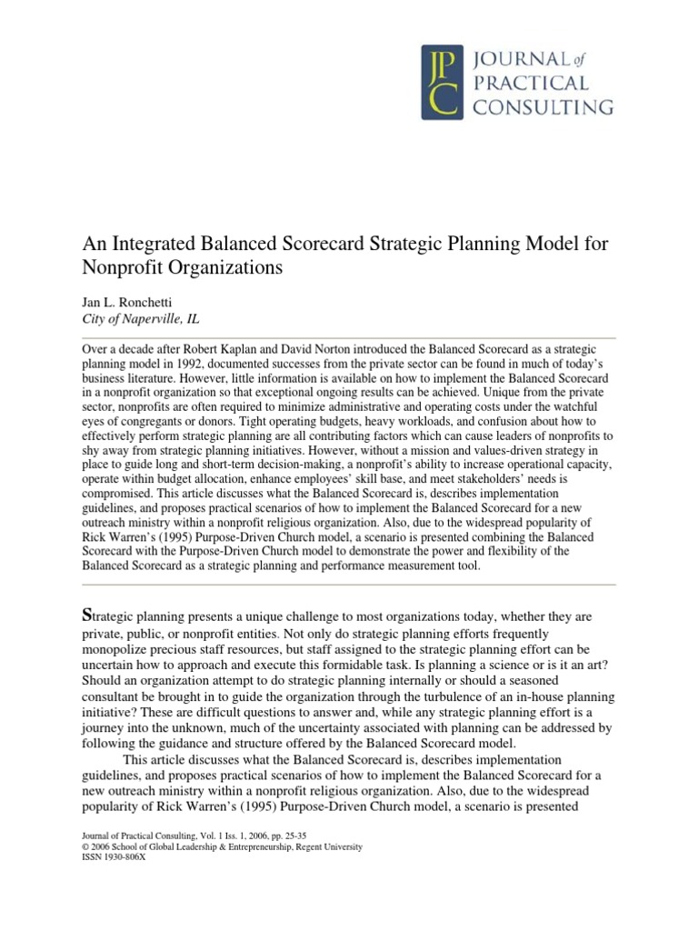 Balanced Scorecard Pdf Pdf Strategic Management Swot Analysis