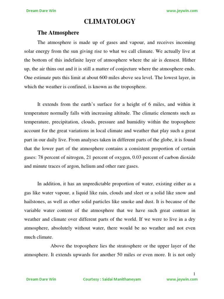 Climatology Basics for Students | PDF | Social Science | Science ...