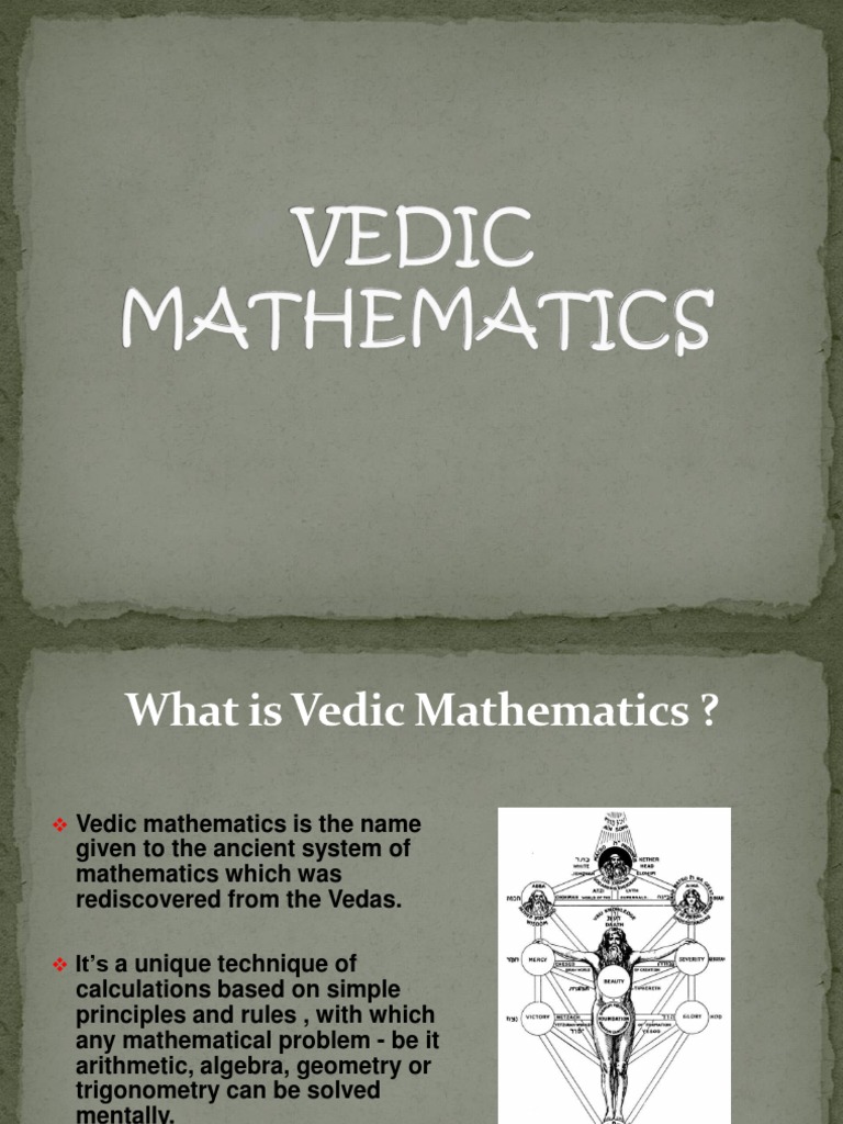 Vedic Mathematics Presentation | PDF | Multiplication | Factorization