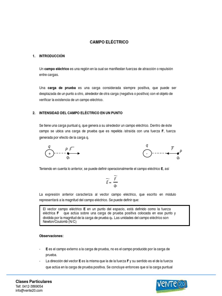 FIS-5to-Campo Eléctricodddd | PDF | Campo eléctrico | Vector Euclidiano