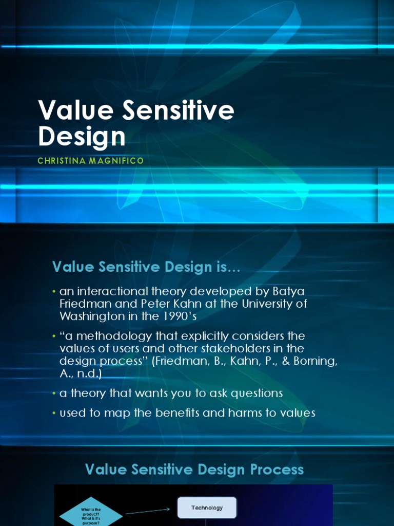 Value Sensitive Design | Usability | Library Science