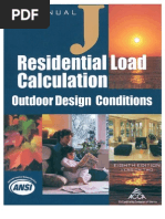 Manual J Residential Load Calculation PDF | PDF | Ventilation ...