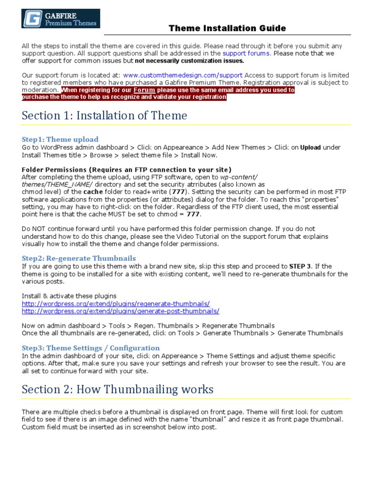 Installation Guide | PDF | Internet Forum | Word Press