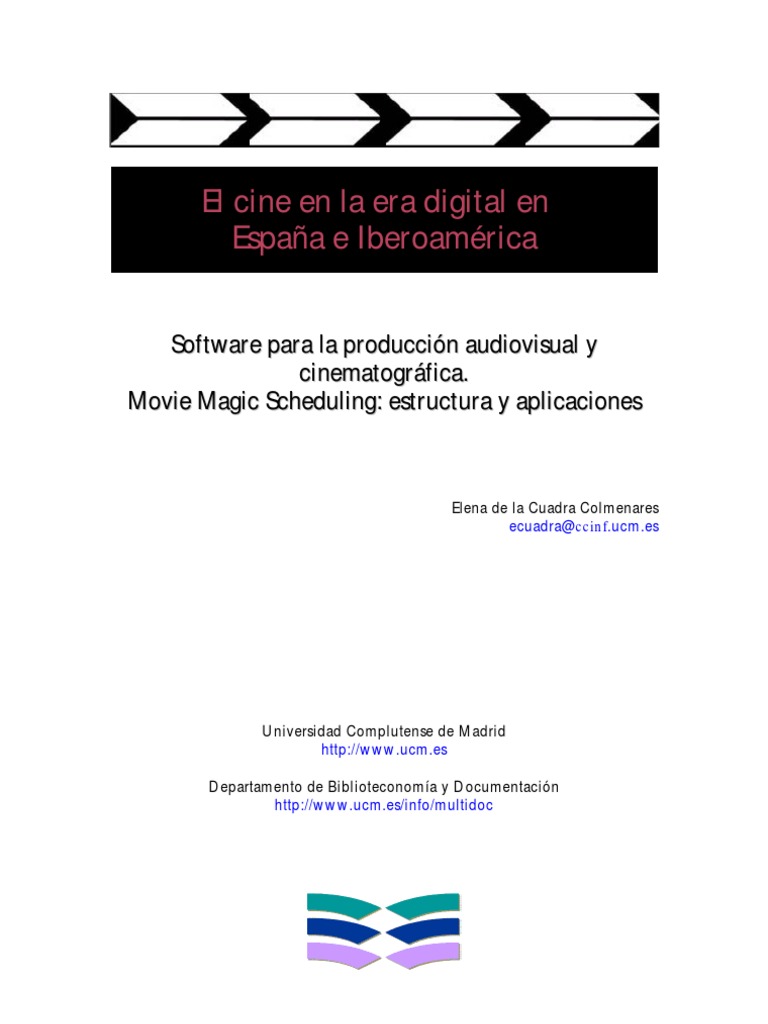Movie Magic Scheduling: Estructura y Aplicaciones | PDF | Ocio ...
