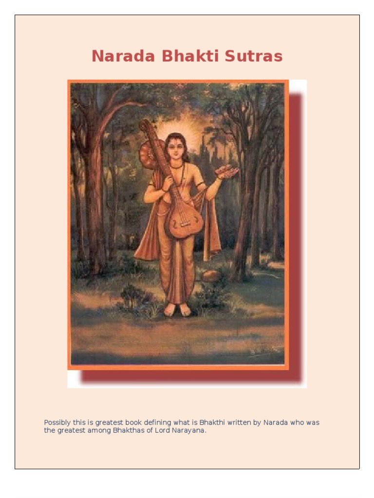 Narada Bhakti Sutras | PDF