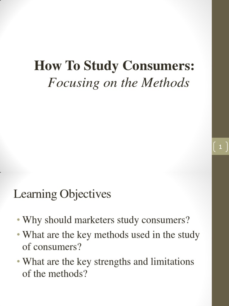 Consumers Research Methods | PDF | Marketing Research | Survey Methodology