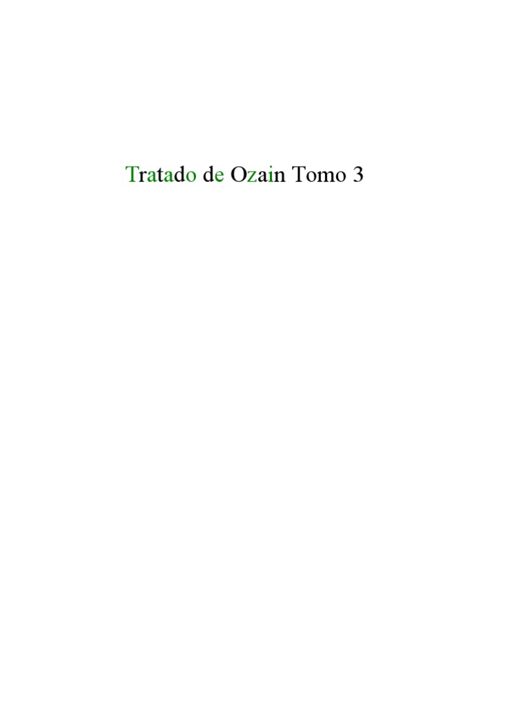 Ozain 3 | PDF