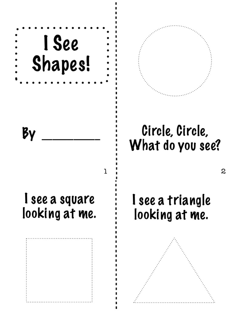 Shape Mini Book | PDF | Language Arts & Discipline | Home & Garden