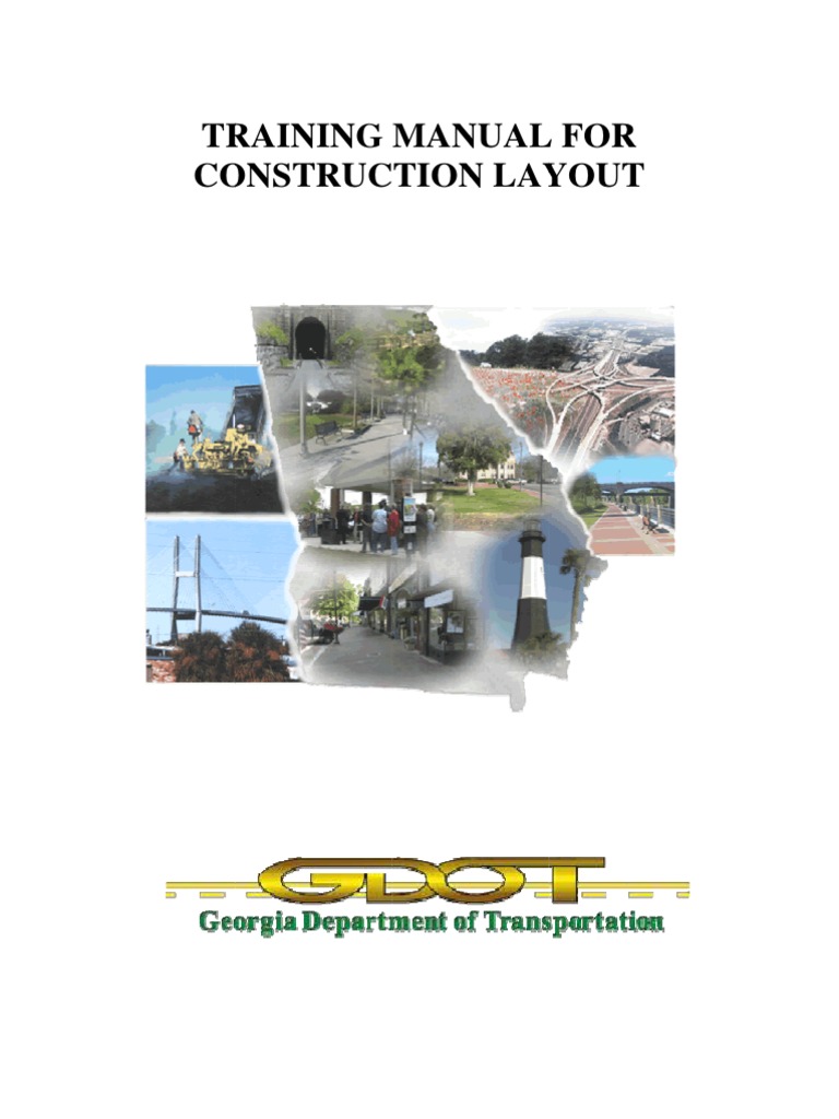 Training Manual For Construction Layout Pdf Surveying Drainage