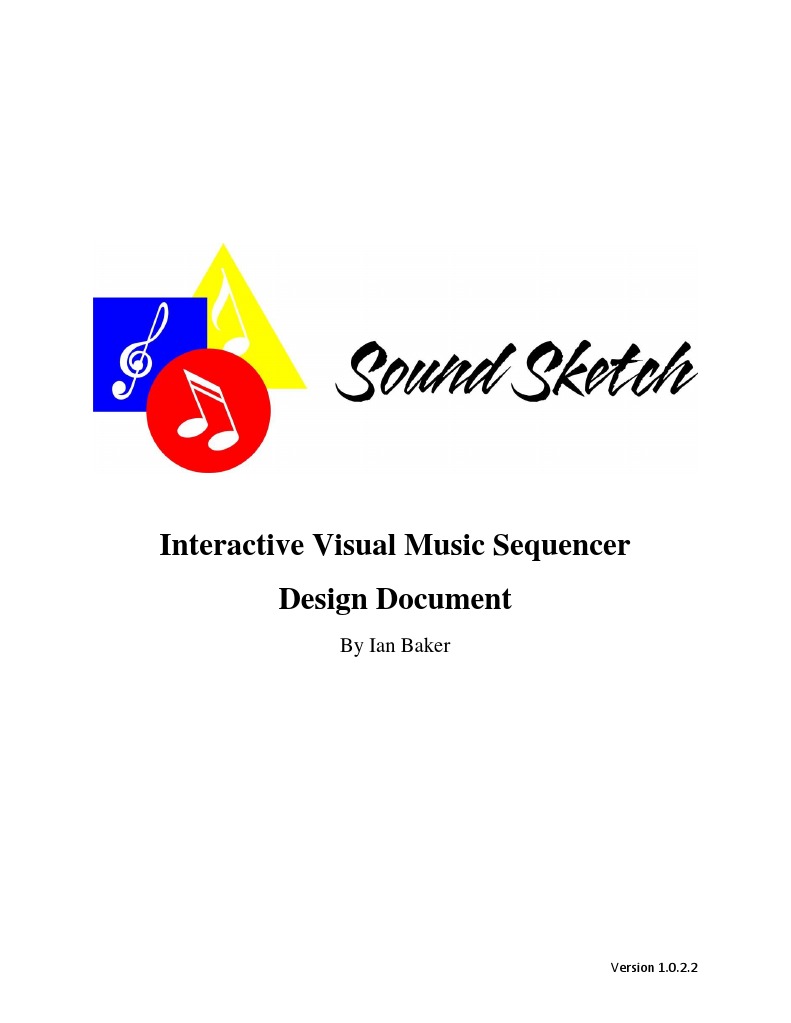 Sound Sketch Design Document | PDF | Graphical User Interfaces | Sound
