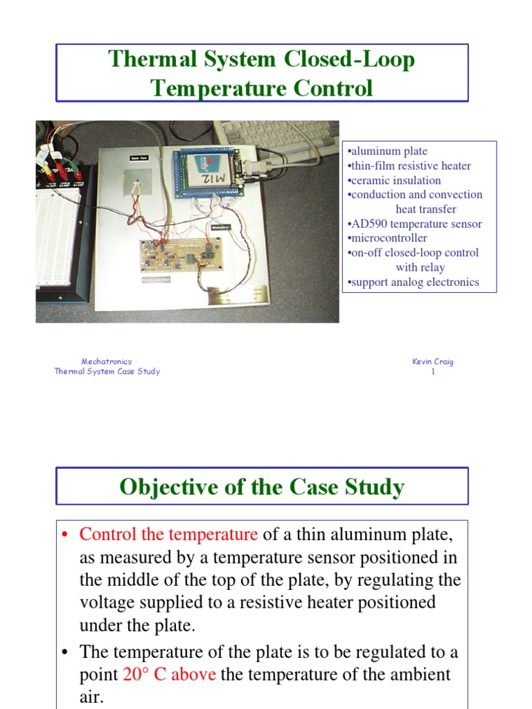 Closed-Loop Temperature Control System | PDF | Teaching Methods ...