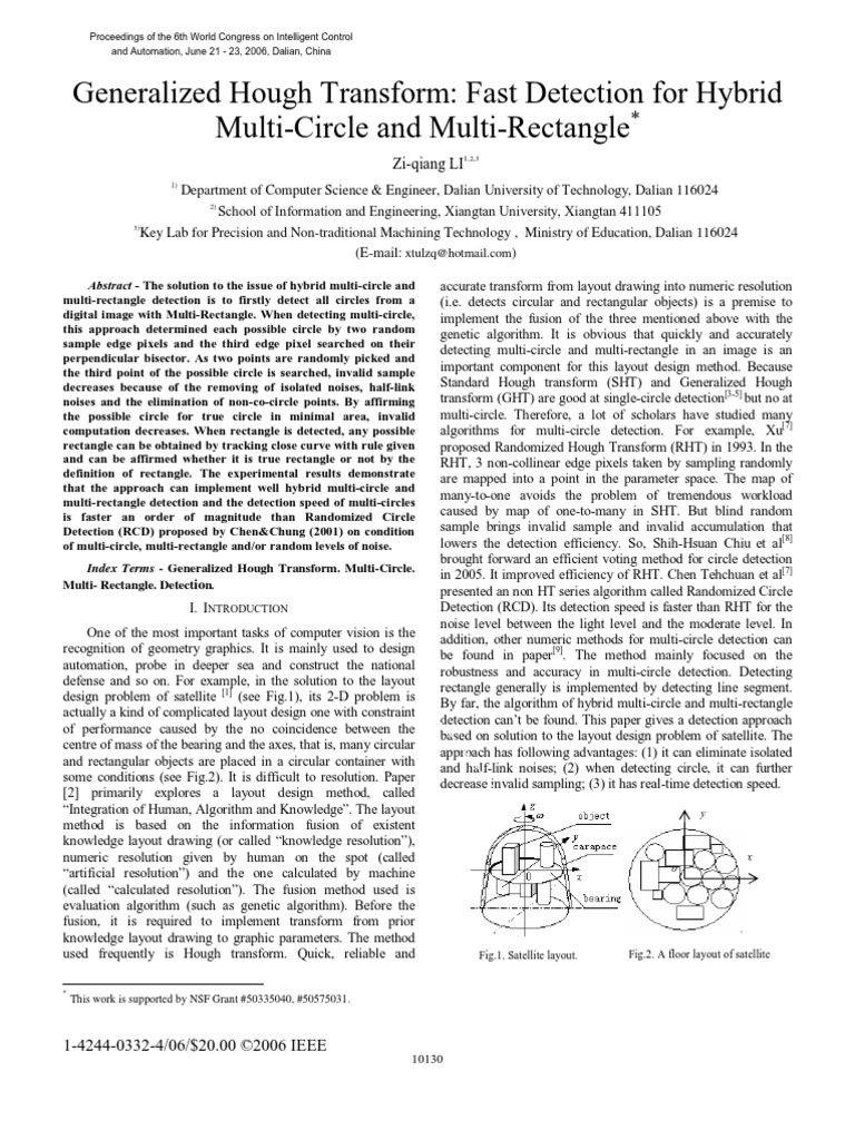 Generalized Hough Transform: Fast Detection For Hybrid Multi-Circle and Multi-Rectangle | PDF ...