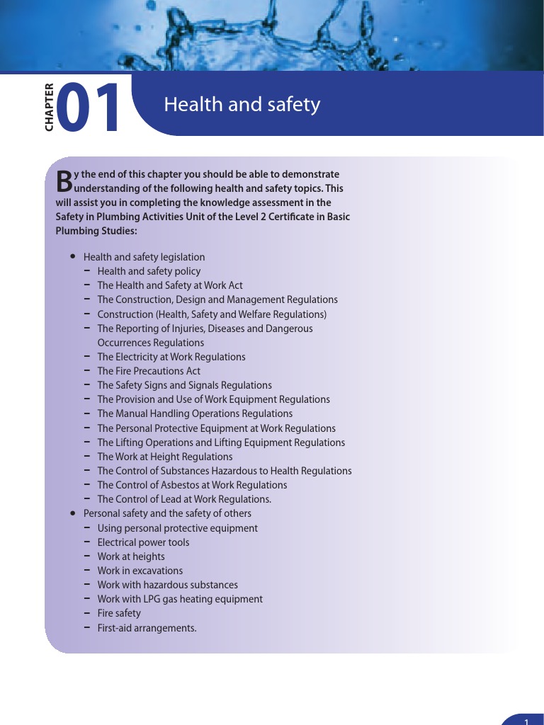 Plumbing Book | PDF | Personal Protective Equipment | Safety