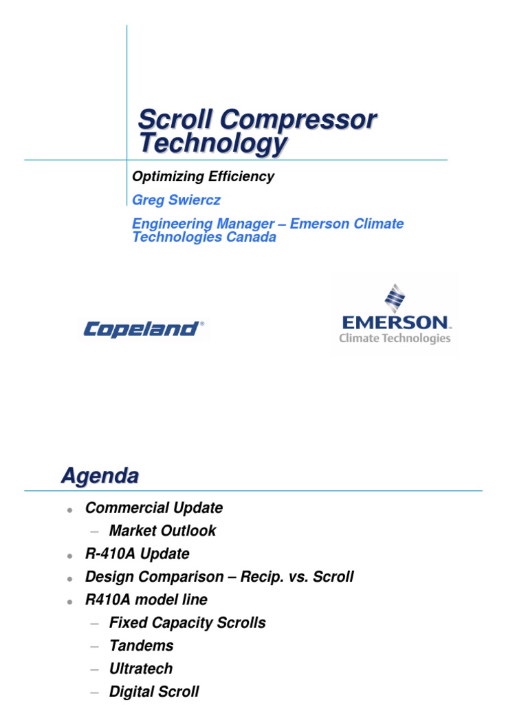 Scroll Compressor Technology Optimizing Efficiency Feb08 | PDF | Air ...