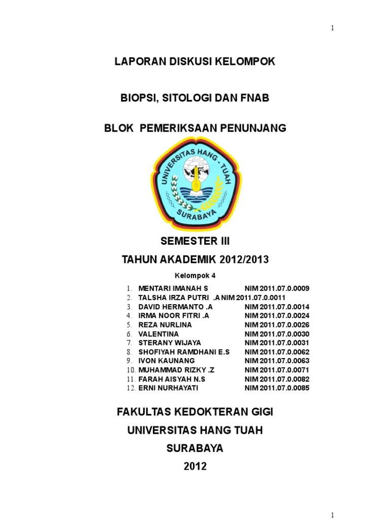 Biopsi, Sitology, Fnab | PDF