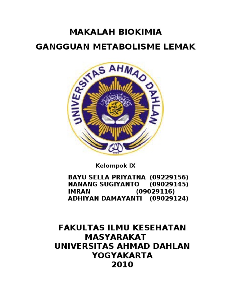 Contoh Makalah Biokimia | PDF