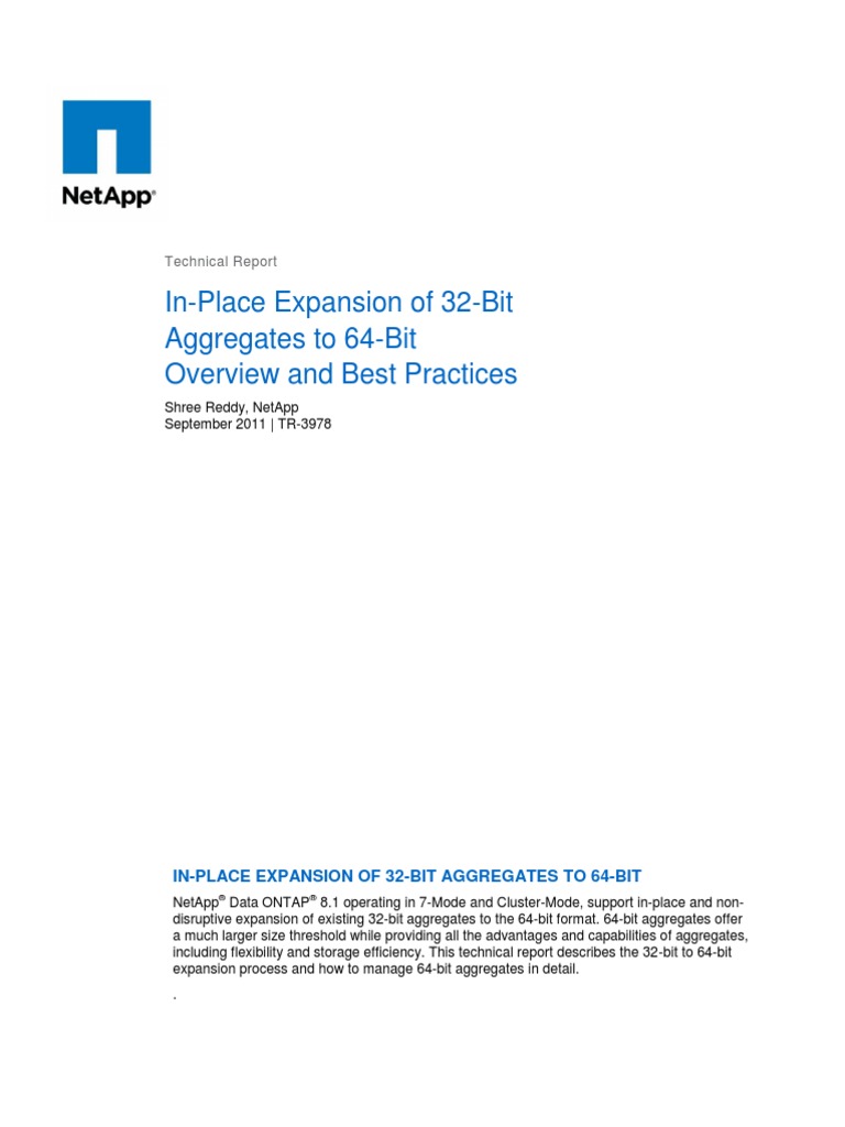 In Place Expansion Of 32 Bit Aggregates To 64 Bit Pdf Download Free Pdf 64 Bit Computing