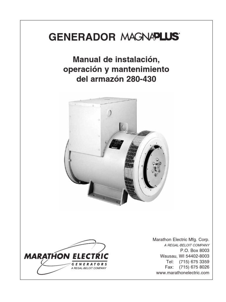 Marathon 362CSL1606 Data Sheet | PDF | Generador eléctrico | Diodo