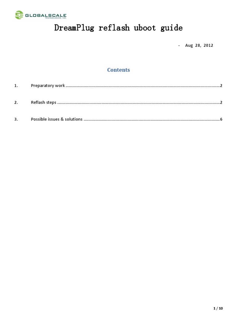 DreamPlug Reflash Uboot Guide - Aug 28 2012 | PDF | Device Driver ...