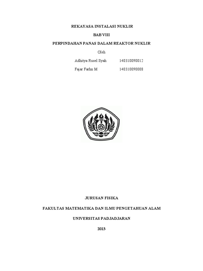 Bab 8 Perpindahan Panas Dalam Reaktor Nuklir | PDF