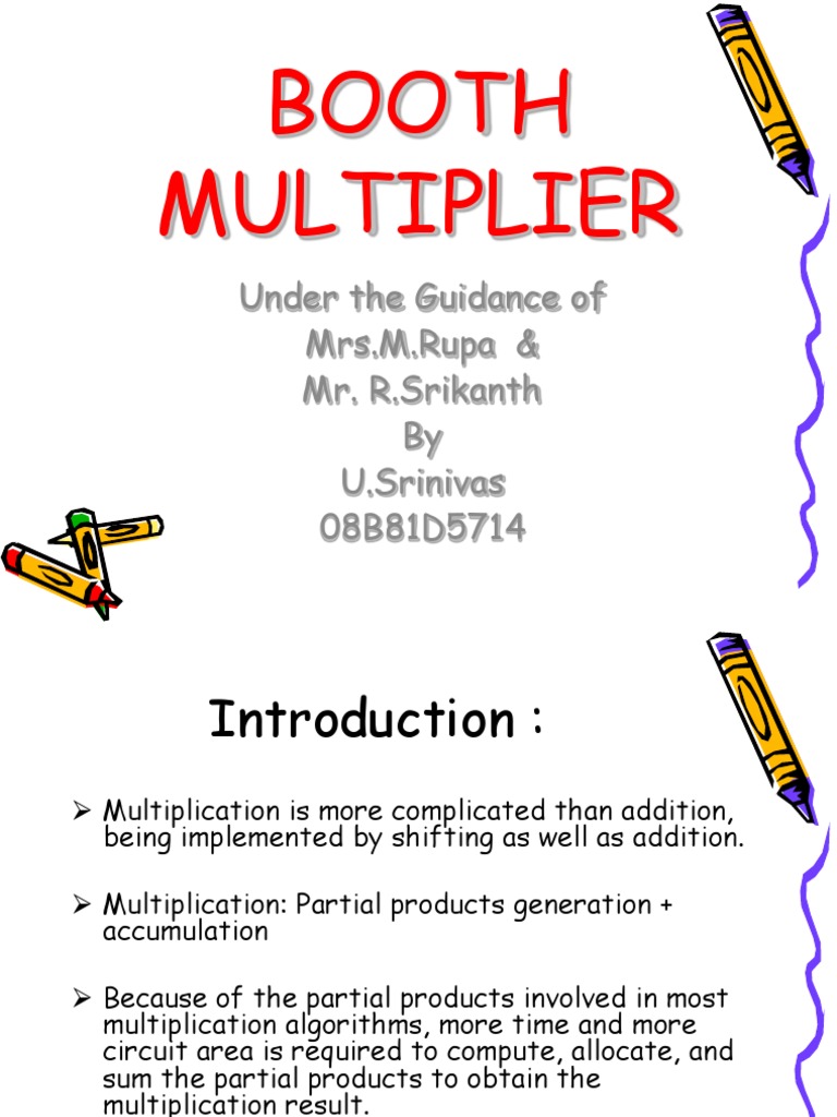 Booth Multiplier On 23 06 10 | PDF | Multiplication | Computer Engineering