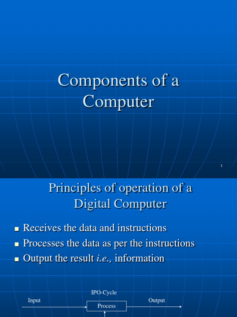 Components of A Computer | PDF | Computer Data Storage | Computer Program