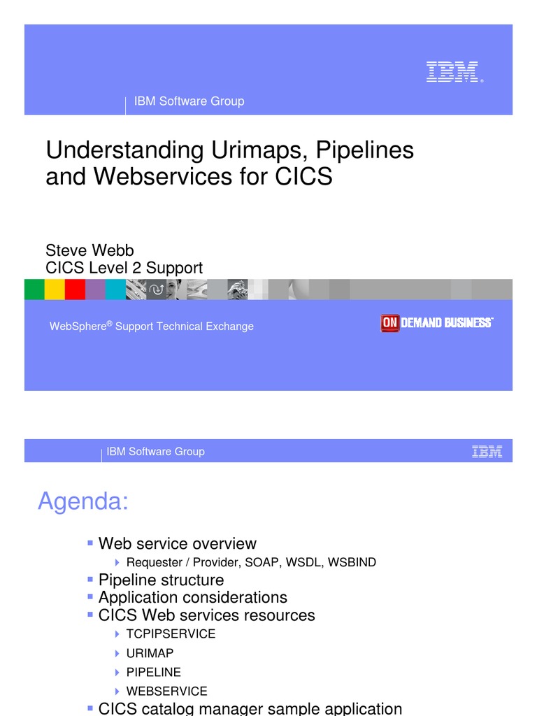 Understanding Urimaps, Pipelines and Webservices For CICS100407 | PDF | Web Service | Soap