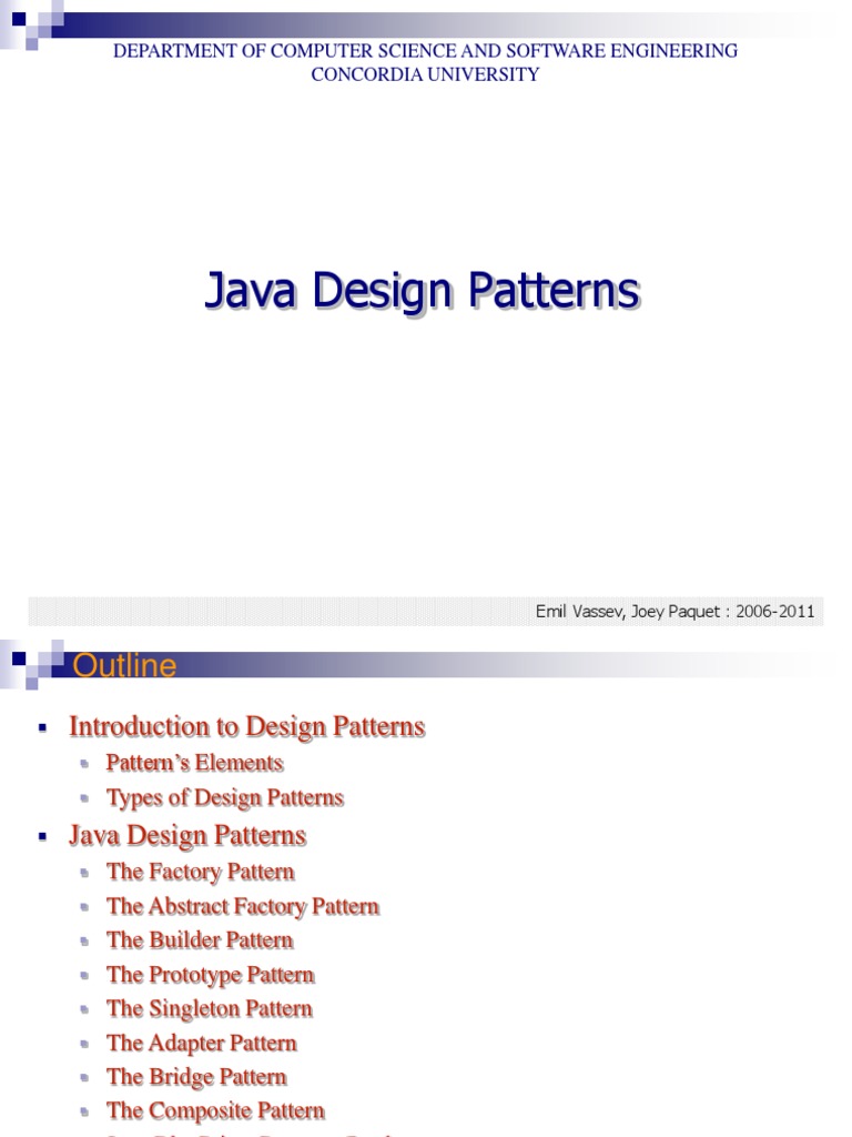 Java Design Patterns Guide | PDF | Model–View–Controller | Class ...