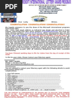 Lottery Scam - Sample 3 | PDF | Lottery | Cyberspace