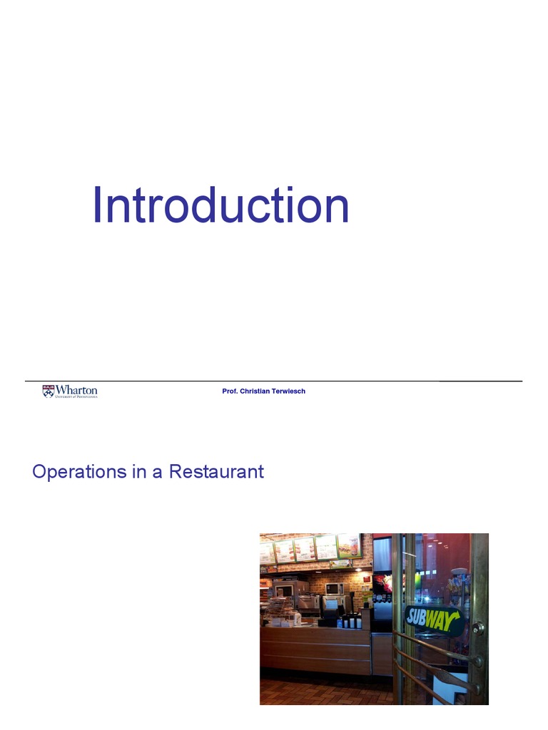 Introduction To Operation Management | PDF | Business Process | Labour ...