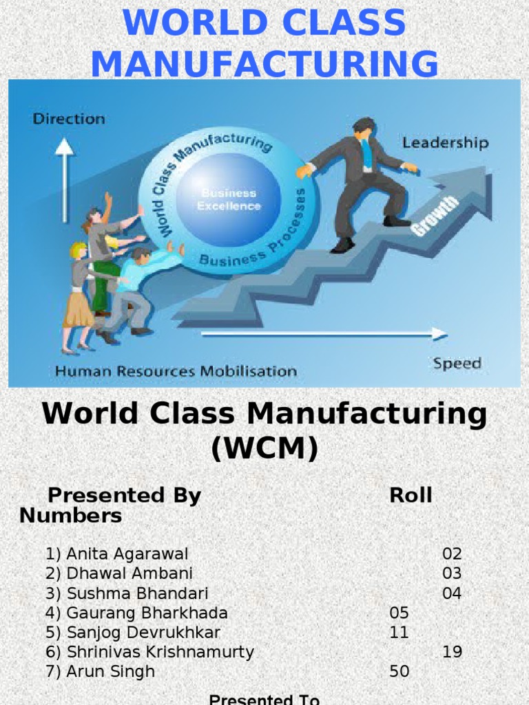 World Class Manufacturing Final | Inventory | Business Process Management