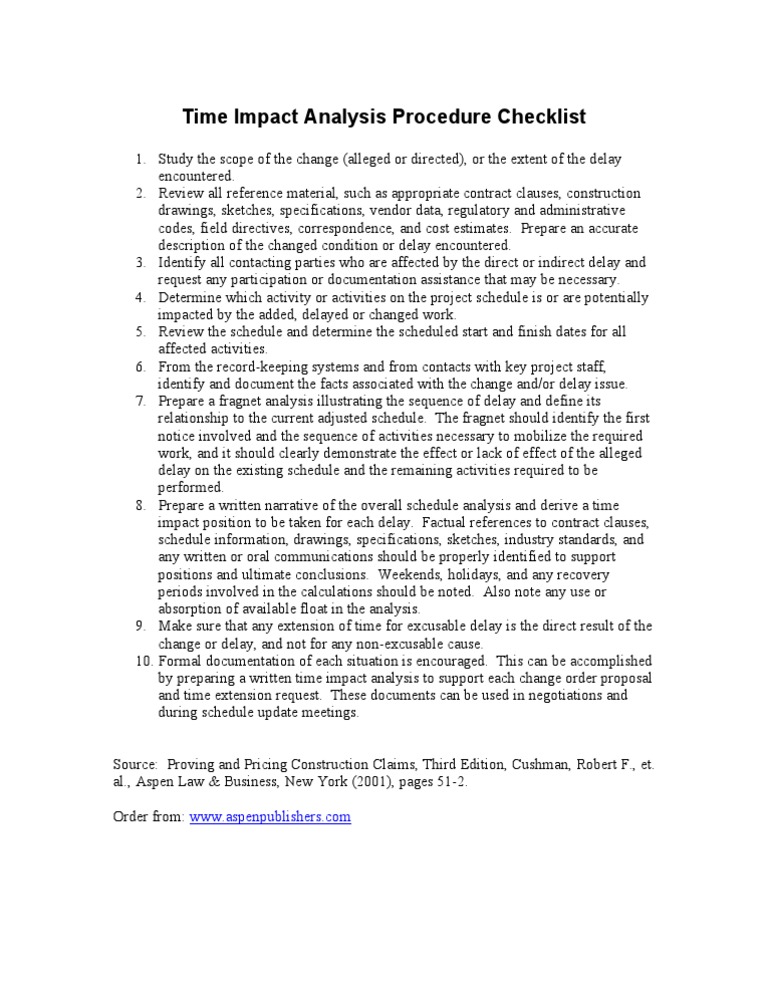 TIA - Checklist | PDF | Specification (Technical Standard) | Business