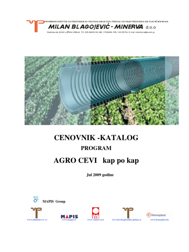 Agro Cevi Kap Po Kap | PDF