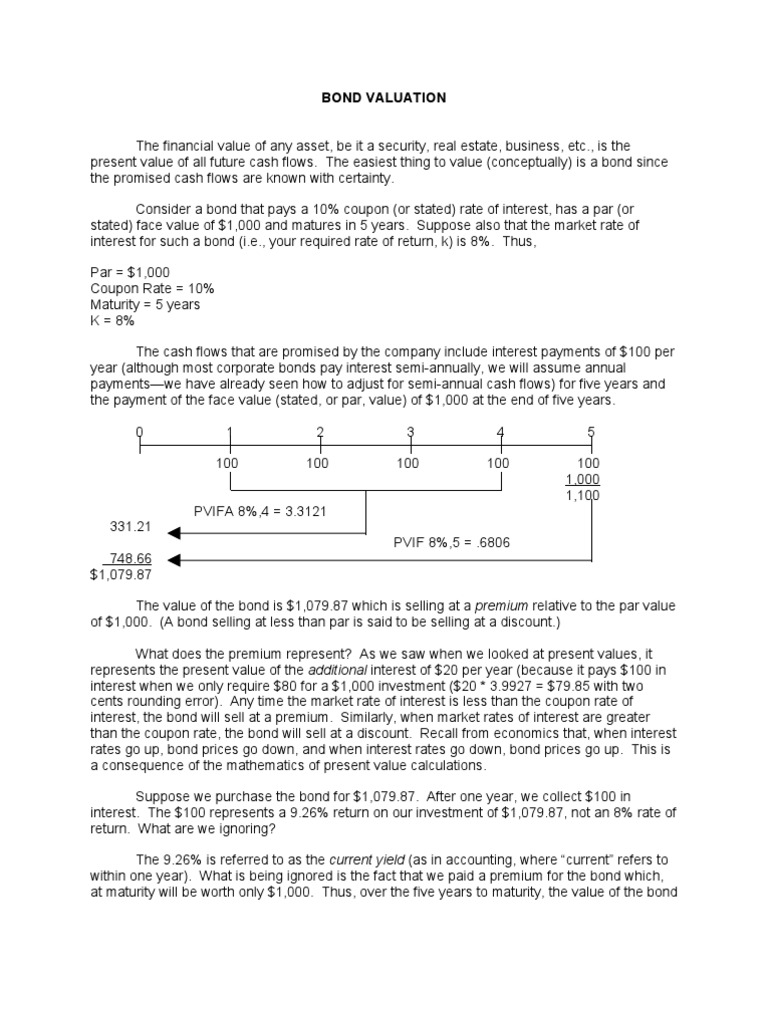 Bond Valuation | PDF