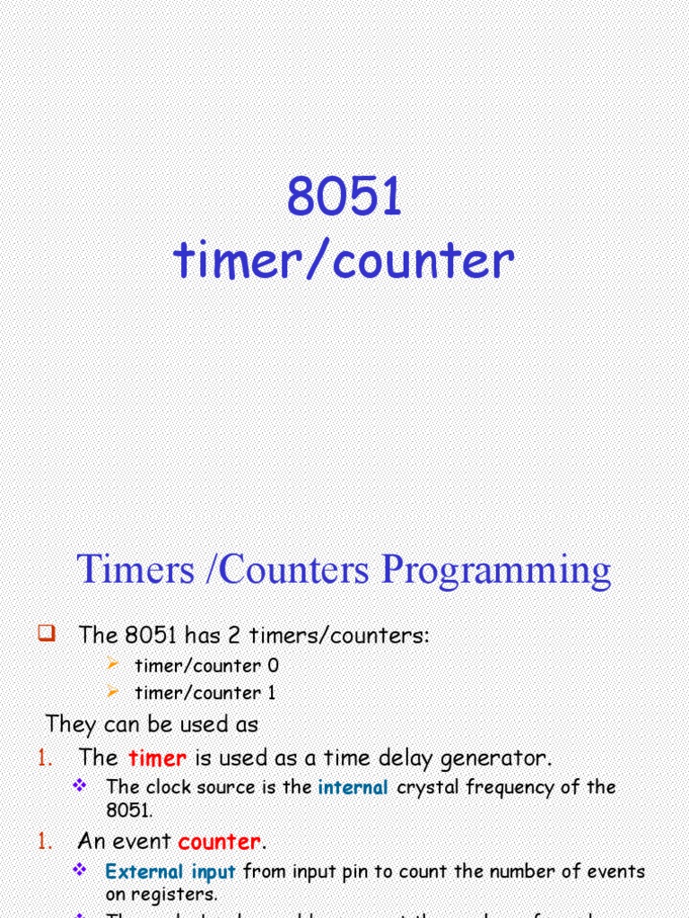 5 Timer Part 1 Pdf Timer Frequency