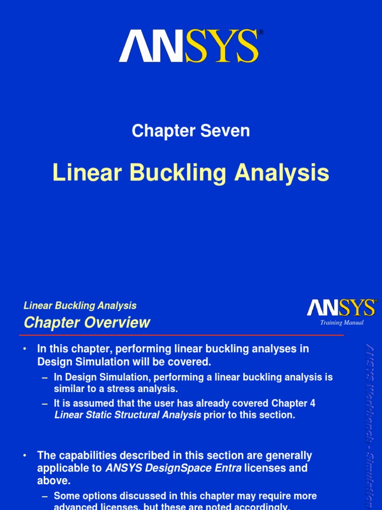 ANSYS Workbench Buckling | PDF | Buckling | Stress (Mechanics)