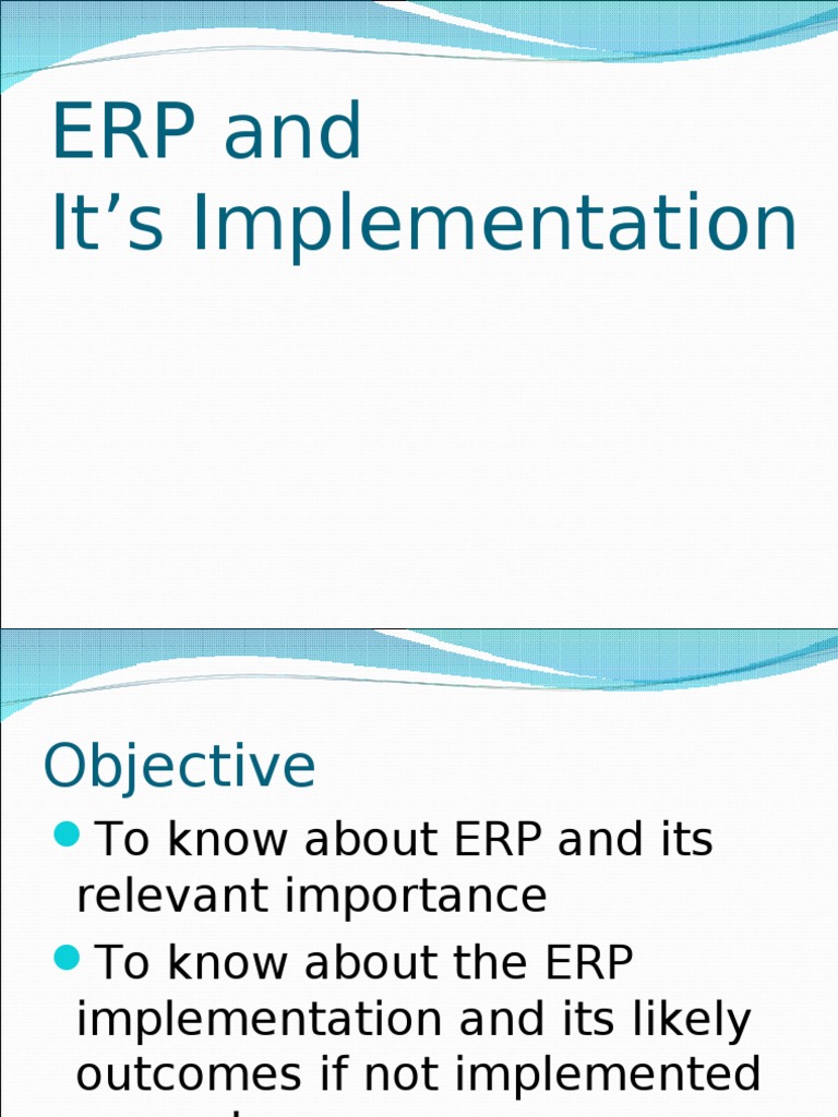 ERP Implementation | PDF | Enterprise Resource Planning | Sap Se