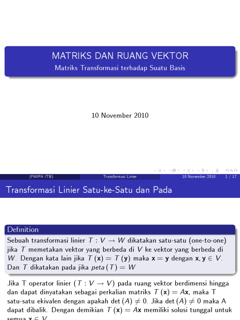 Matriks Transformasi | PDF