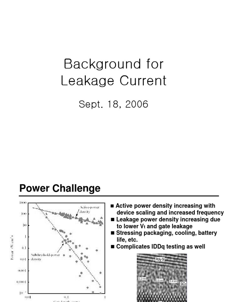 Cmos Leakage Current , Understanding Subthreshold Leakage: Causes and ...