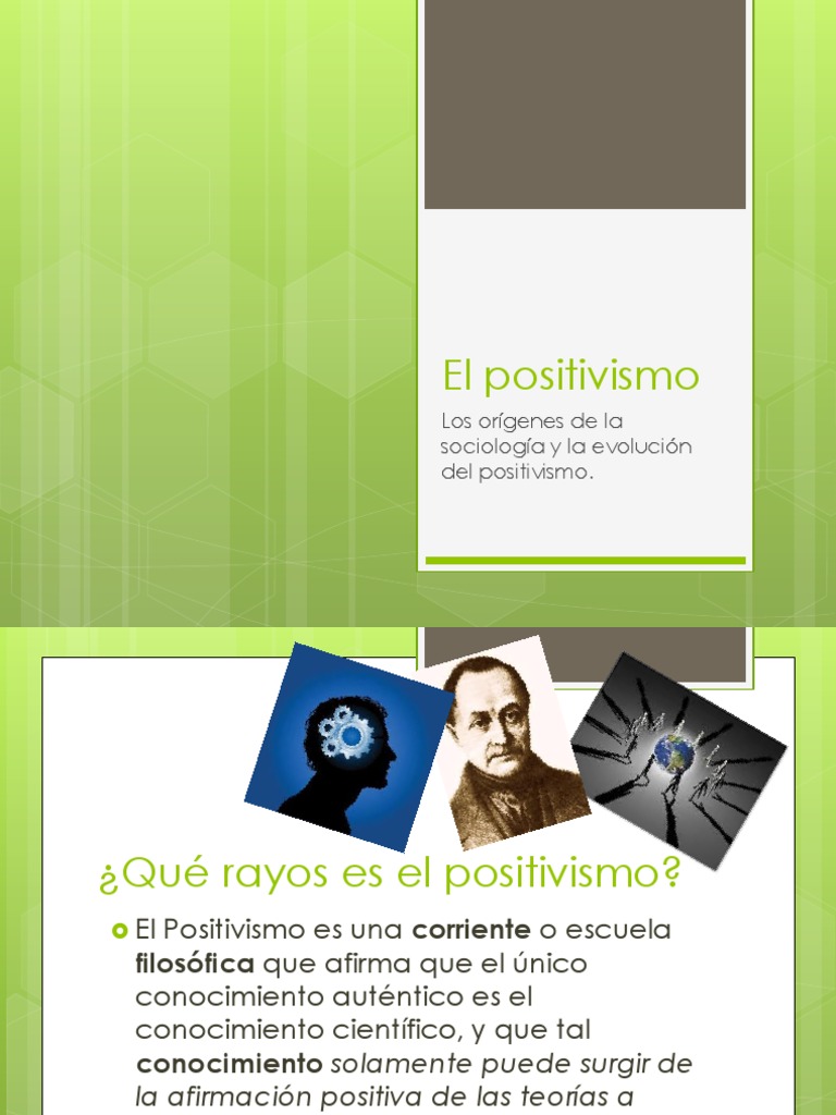 El Positivismo | PDF | Positivismo | Empirismo