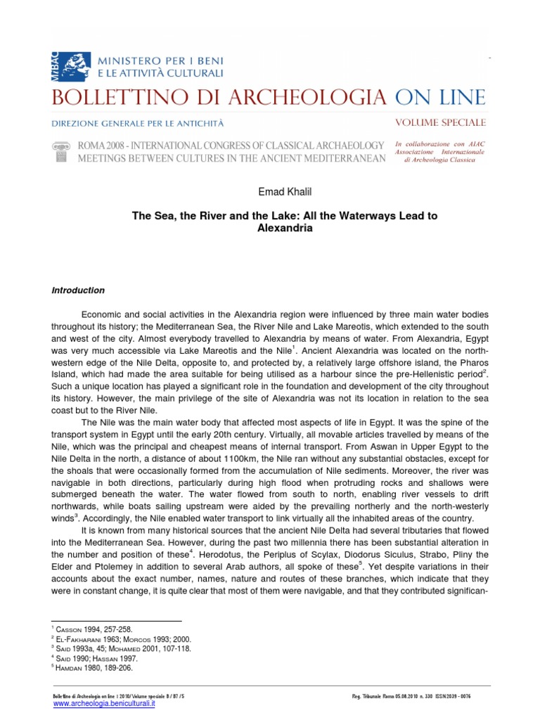 5 Khalil Paper PDF | PDF | Nile | Alexandria