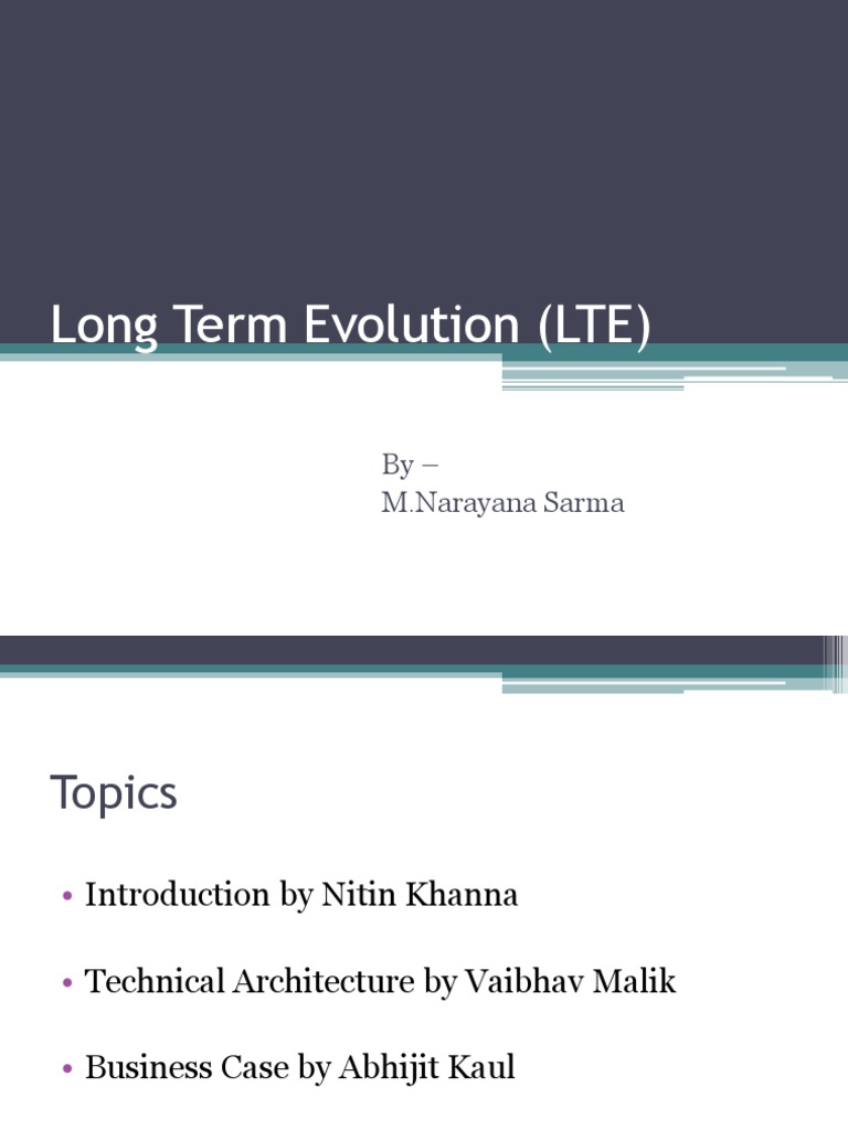 An Introduction to Long Term Evolution (LTE): Exploring the Technical ...