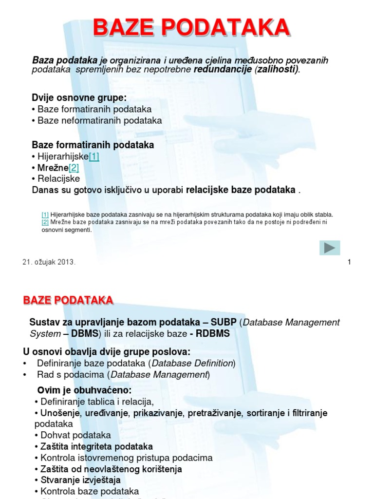 Baze Podataka | PDF