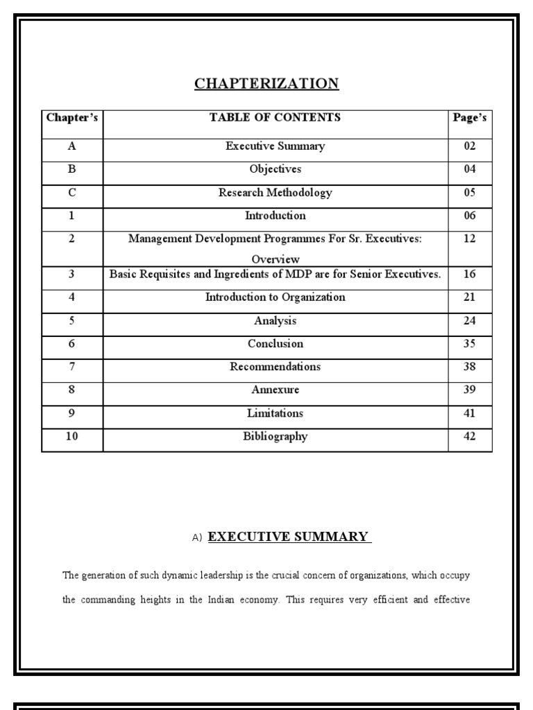 Chapterization: Chapter's Page's | PDF | Strategic Management ...