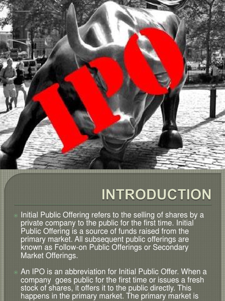 Ipo Project | PDF | Initial Public Offering | Securities (Finance)
