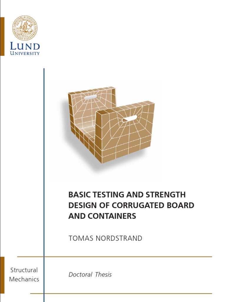 Basic Testing and Design of Corrugated Board PDF | PDF | Buckling ...