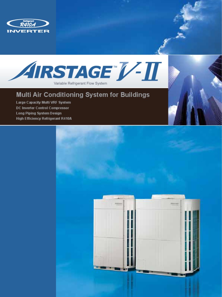 Airstage | PDF | Air Conditioning | Mechanical Fan