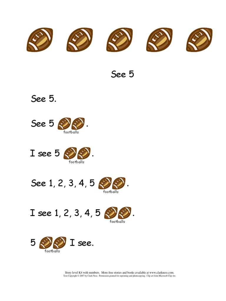 Kindergarten Level 4 With Numbers Stories | PDF